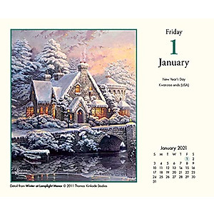 Thomas Kinkade Studios 2021 Day-to-Day Calendar