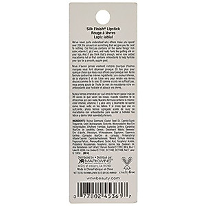 wet n wild Silk Finish Lipstick, Hydrating Rich Buildable Lip Color, Formulated with Vitamins A,E, & Macadamia for Ultimate Hydration, Cruelty-Free & Vegan - Dark Wine