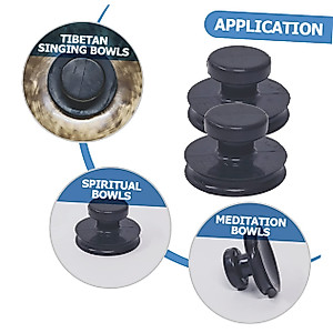 BIUDECO 6 Pcs Bodhisattva Bowl Spiritual Decor Strong Suction Cup Tibetan Bowl Handle Bowl Lifter Meditation for Women Tibetan Singing Bowl Accessories Tibetan Bowl Suction Cup