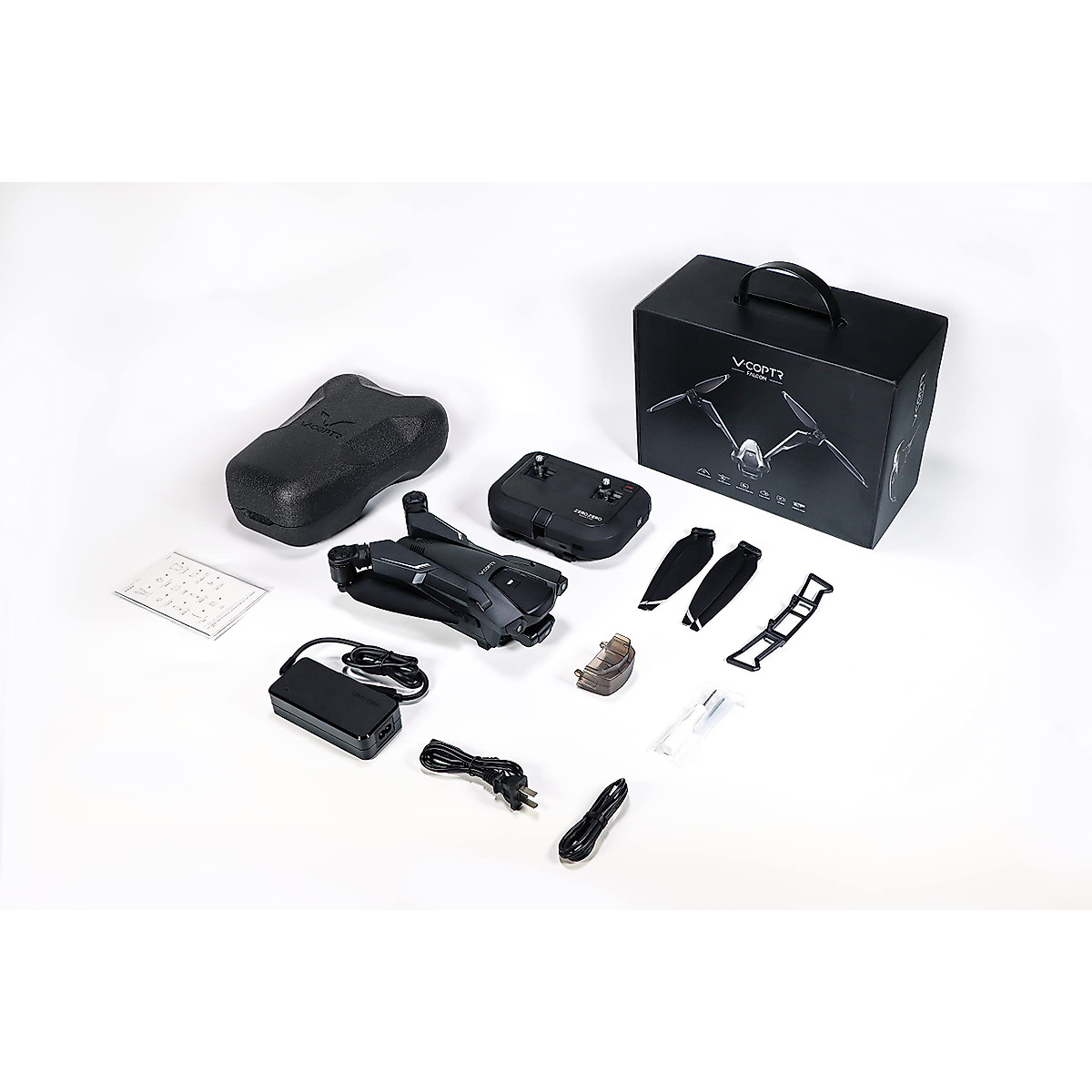 V-COPTR FALCON Bi-Copter Drone Copter UAV Aircraft with 3-Axis Gimbal Camera, 4K Video, upto 50 Min Flight Time, 1/2.3-Inch CMOS Sensor, Obstacle Avoiding, Tilt Rotor Control, Autofollow