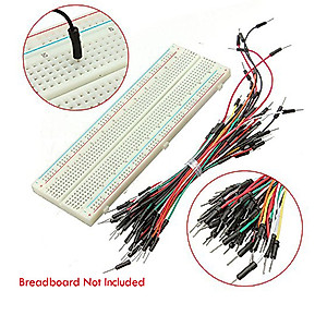 RGBZONE 130pcs Solderless Flexible Breadboard Jumper Wires Male to Male for Arduino Breadboard and Robotics and Raspberry