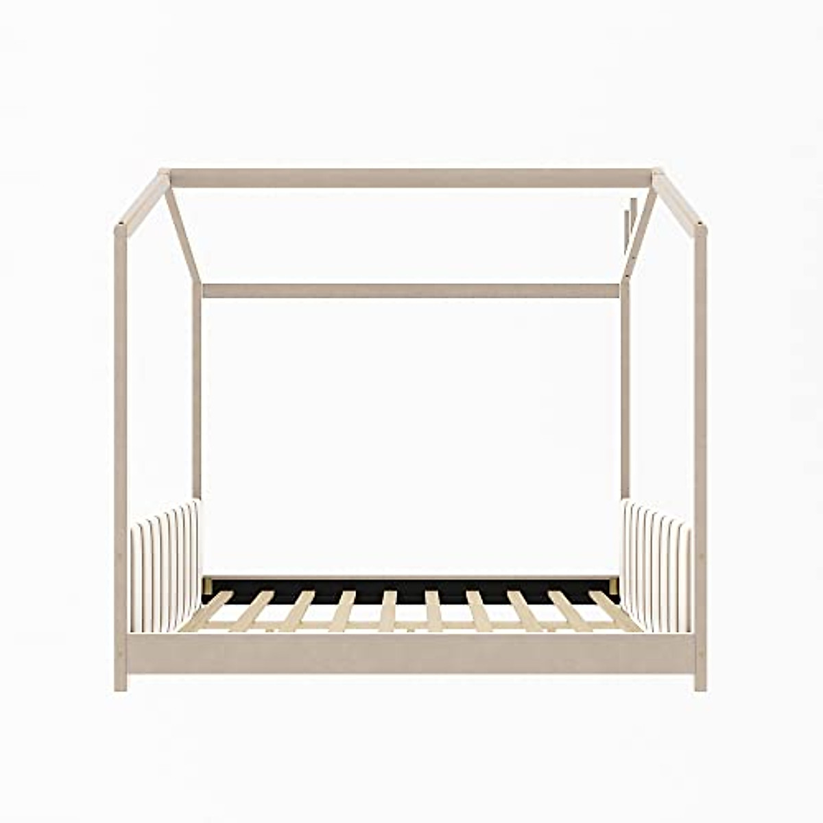 Merax Full Size Velvet House Bed Wood Bed