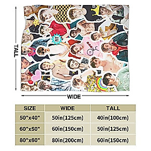 Blanket Johnny Orlando Soft and Comfortable Warm Fleece Blanket for Sofa,Office Bed car Camp Couch Cozy Plush Throw Blankets Beach Blankets