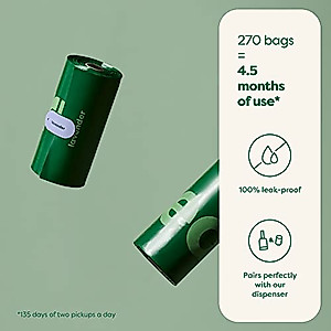 Earth Rated Dog Poop Bags, New Look, Guaranteed Leak Proof and Extra Thick Waste Bag Refill Rolls For Dogs, Lavender Scented, 270 Count