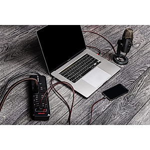 AudioQuest PowerQuest G8 – 8-Outlet Surge Protector with USB-A and USB-C Charging Ports - Perfect for TV, AV Receiver, Xbox, Playstation, Soundbar, Computer, and Home Office