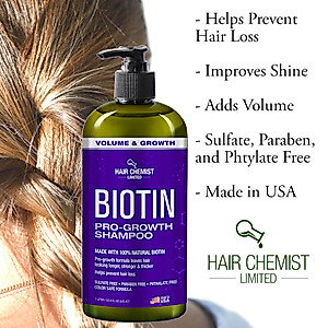 Hair Chemist Biotin Pro-Growth Shampoo & Conditioner 2-PC Gift Set - Includes 33.8oz Shampoo & 33.8oz Conditioner