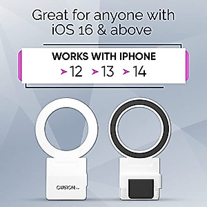 Capstone Continuity Camera Mount for Desktop Monitors with a Flat Back | 30 Degree Tilt for Desk View | Connects via MagSafe | for iPhone 12, 13 & 14 | for iOS 16 + Mac OS Ventura or Later