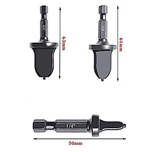 QAIXAG 5 Pack Air Conditioner Expander Forging Tool Drill Bit Pipe Expander Tool HSS Hex Handle Expander