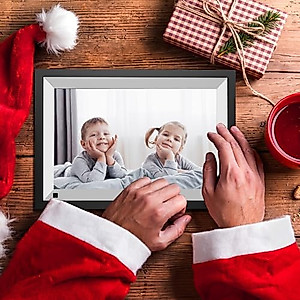 Digital Picture Frame, 10.1 inch WiFi Digital Photo Frame 32GB, 1280*800 IPS Touch Screen, Smart Electronic Picture Frame Slideshow, Load Photo Video from phone via Frameo App, Rotating, Gift VNEIMQN