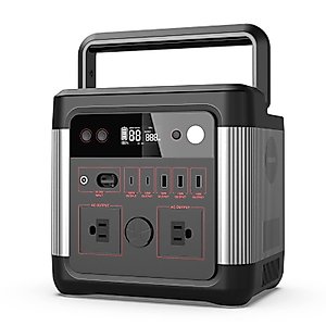 Portable Power Station, G-POWER 974.4Wh Solar Generator w/ 110V AC Outlets 1200W(Peak 2400W), PD 100W Type-C, LED Lamp, LifePO4 Battery Backup Power Supply for Outdoors/RVs/Camping/Home Use