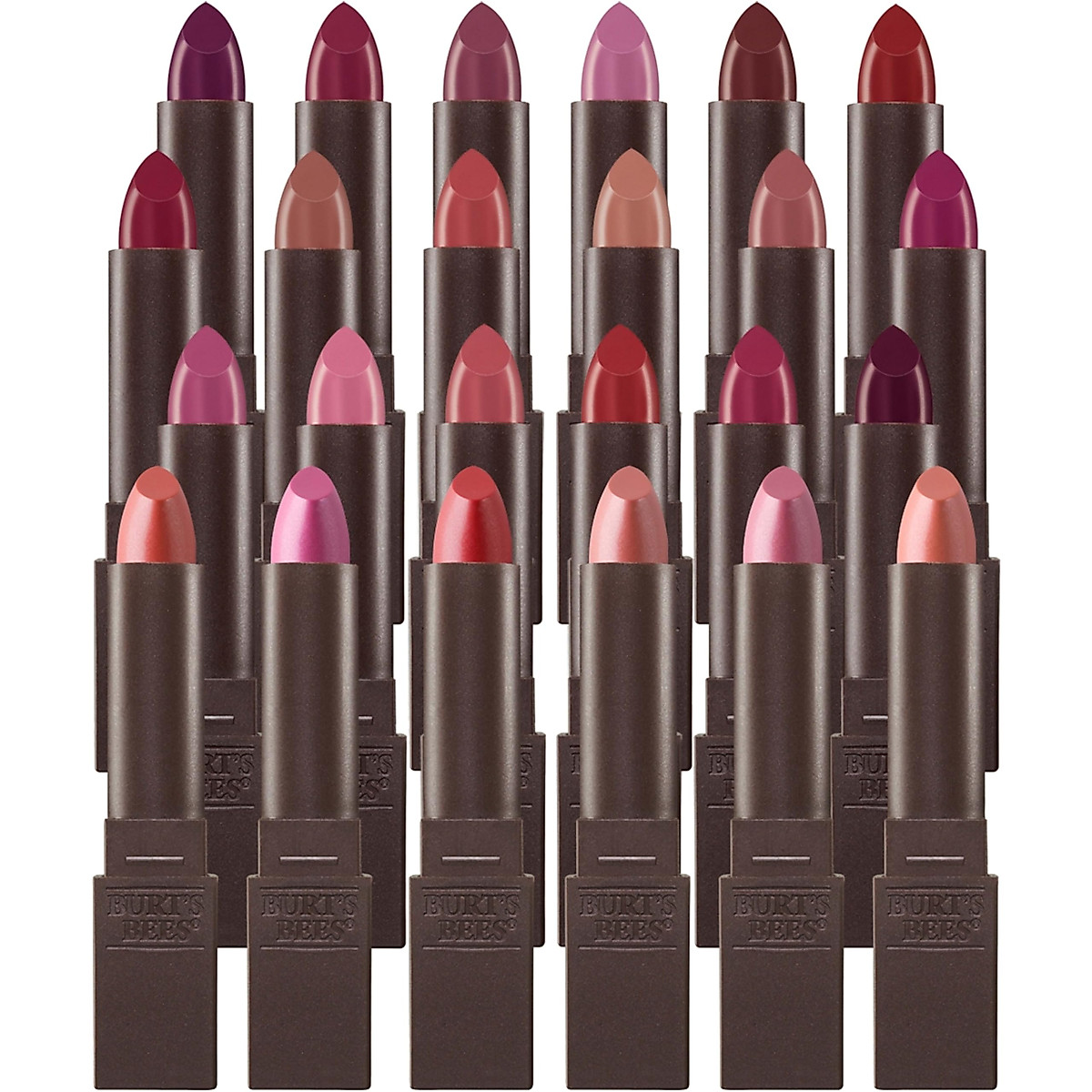 Burt’s Bees 100% Natural Glossy Lipstick, Nude Rain - 1 Tube