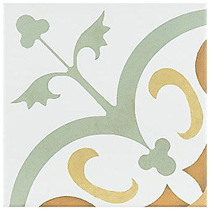 Merola Tile Revival Memory 7-3/4" x 7-3/4" Ceramic Floor and Wall Tile
