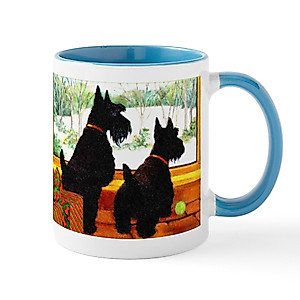 CafePress A Scotty Dog Christmas Mug Ceramic Coffee Mug, Tea Cup 11 oz