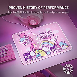 Razer Kraken BT Headset: Bluetooth 5.0-40ms Low Latency Connection & Friends Edition & DeathAdder Essential + Goliathus Medium Bundle: 6400 DPI Optical Sensor - 5 Programmable Buttons