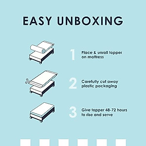 Best Price Mattress King Mattress Topper - 3 Inch 5-Zone Memory Foam Bed Topper with Lavender Infused Cooling Mattress Pad, King Size