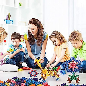 TOMYOU 400 Pieces Building Blocks Kids STEM Toys Educational Building Toys Discs Sets Interlocking Solid Plastic for Preschool Kids Boys and Girls Aged 3+, Safe Material Creativity