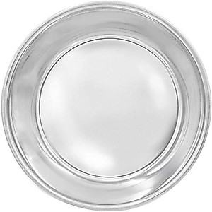 Fuzzy Puppy Food & Water Bowl for Cats & Dogs, Heavy-Duty Stainless Steel, Silver, 1 Quart