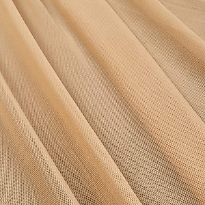 Power Stretch Mesh Fabric Nude, Fabric by the Yard