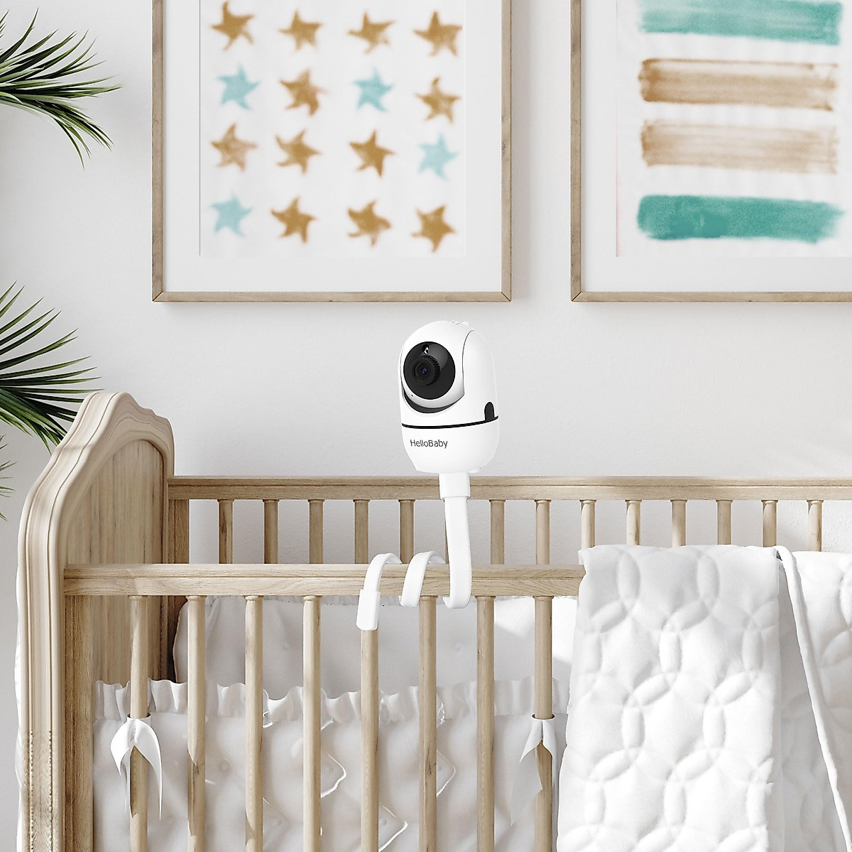 for Hellobaby Monitor Mount fits HB6550/ HB65/ HB6339/ HB40/ HB6081/ HB66/ HB6351 and ANMEATE SM935E, 20 Inch Twist Mount Without Tools or Wall Damage