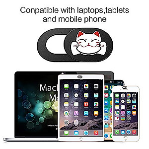 Haulonda Webcam Cover Slide,Ultra Thin Cute Web Camera Lens Shutter for iPhone/Laptop/Macboook Pro/iMac/Smartphone-Protect Your Privacy and Security(6Pack)