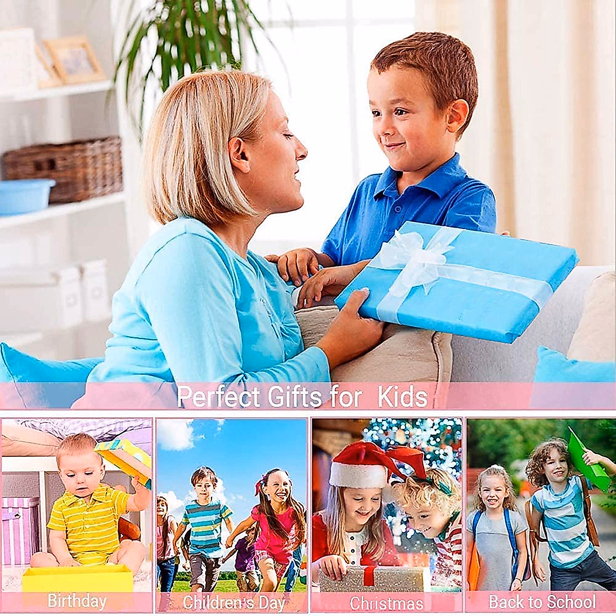 Toddler Toys for 3 4 5 6 7 Year Old Boys Girls Gifts, ScriMemo LCD Writing Tablet 15 Inch Kids Toys Doodle Pad, Reusable Drawing Board for Kids 3 4 5 6 7 8 9 Year Old Boy Girl Birthday Gifts (Pink)