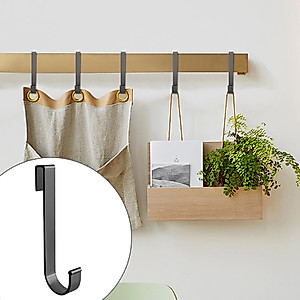 UVKDEENK 20 pcs J Grid Wall Picture Hooks, Hanging Sink Grid Hooks, Pot Racks Aluminum Hooks for Retail, Displaying Photos, Art Exhibits, Paintings, Convenience Stores(Black)