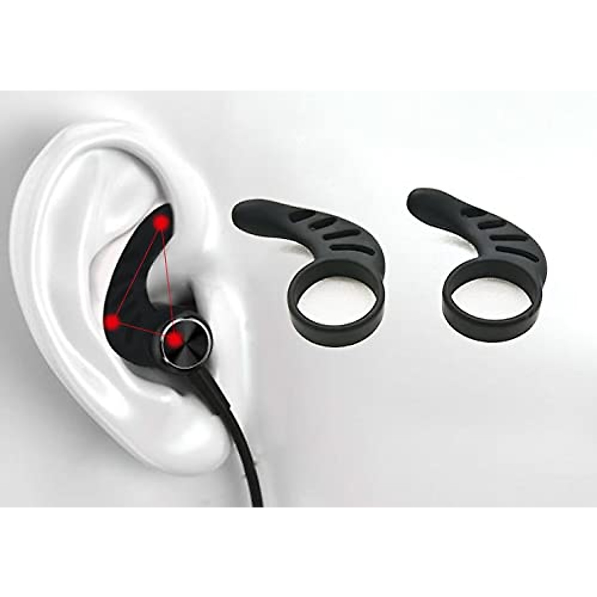 BLLQ Earbuds Stabilizer Ear Fins Ear Hooks Anti-Slip Anti-Drop 3D Support, Compatible with Jaybird x4 X3 x2 x,Samsung Phones’ akg Earbuds, Soundcore, Other Same Style in Ear Earphone,3 Pairs sml