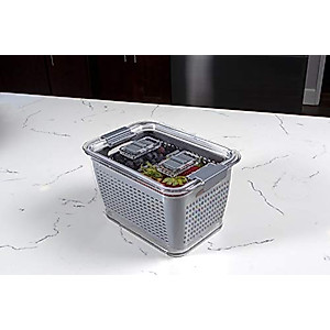 Kitchen Spaces - 1465A6-AMZ Kitchen Spaces Colander Bin, Medium, Gray