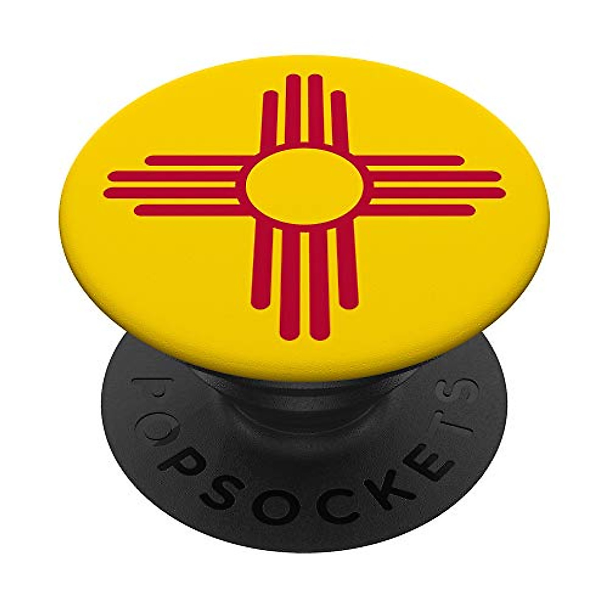 New Mexico Flag NM State Flag Zia Sun Symbol PopSockets Swappable PopGrip