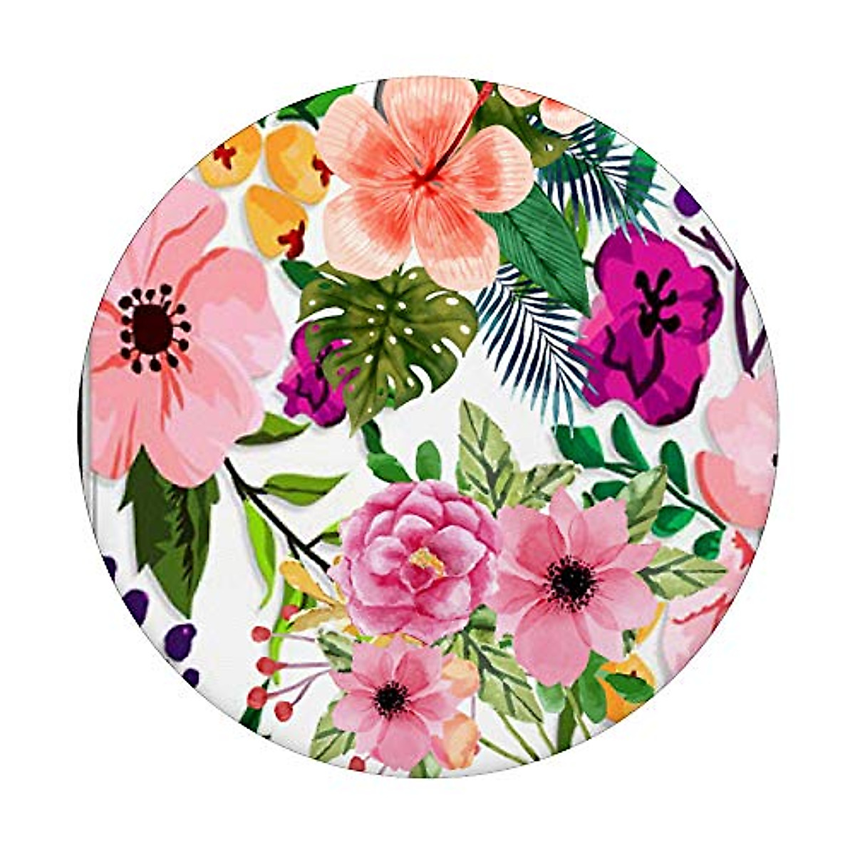 Pink and Purple Flowers Garden Phone Popper PopSockets Swappable PopGrip