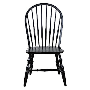 Sunset Trading Windsor Dining Chair Set, 41", Antique Black