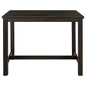 Rhomtree 45" Counter Height Rectangle Rustic Dining Table/Mid Century Modern Kitchen Table for Kitchen, Dining Room (Espresso)