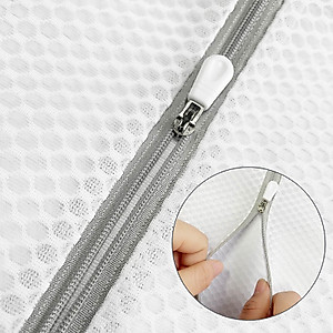 Lingerie Bags for Washing Delicates, Mesh Laundry Bags for Washing Machine. 2Pcs(20" x 24").