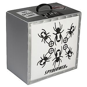 SpyderWeb ST18XL-Crossbow Archery Target for 500 FPS or More-18x18x14-Field Tip Only-No Speed Limit Stopping Power