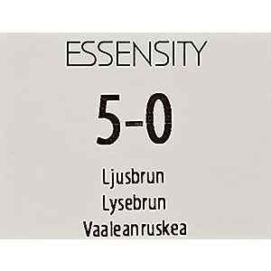 Schwarzkopf Professional Essensity Permanent Hair Color, 5-0, Light Natural Brown, 2.1 Ounce