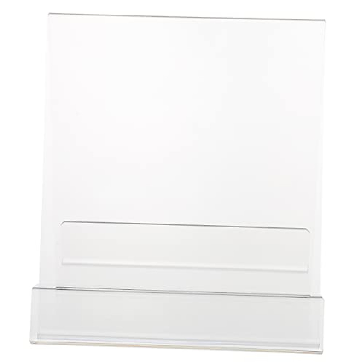 VILLFUL 1pc Acrylic Bookend Foldable Bookshelf Metal Brackets Adjustable Bookends Heavy Duty Book Ends Clear Magazine Holder Desk Book Stand Bookstore Tabletop Bookend Acrylic Book Support