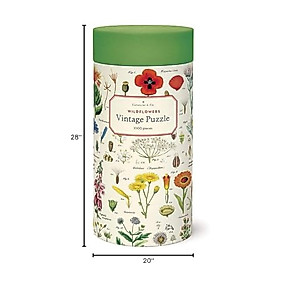 Cavallini Papers & Co. Wildflowers 1,000 Piece Puzzle, Multi