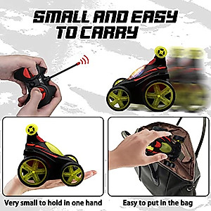 HYW Remote Control Stunt Car for Kids,Double Sided 360° Rotation and Flip,with LED Light,Toy Christmas Birthday Gifts for Boys and Girls Aged 3-8