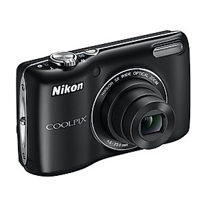 Nikon COOLPIX L26 16.1 MP Digital Camera with 5x Zoom NIKKOR Glass Lens and 3-inch LCD (Black)