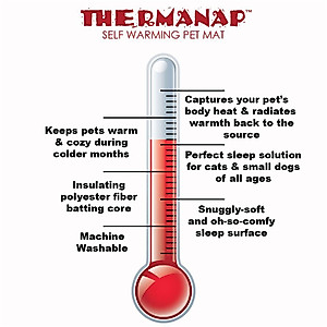 Furhaven ThermaNAP Self-Warming Cat Bed for Indoor Cats & Small Dogs, Washable & Reflects Body Heat - Quilted Faux Fur Reflective Bed Mat - Gray, Small