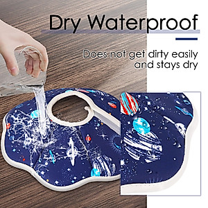 CATPRO Soft Recovery Adjustable Cat Cone fits Different Sizes cat, is Anti-Licking but has No Effect on The Cat's Daily Life, Elizabethan Neck Protective Collar for Cats Kittens-Starry Sky Blue-S