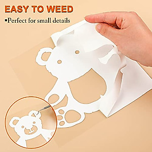 CAREGY Iron on Vinyl Heat Transfer Vinyl Roll HTV (12''x9',White)