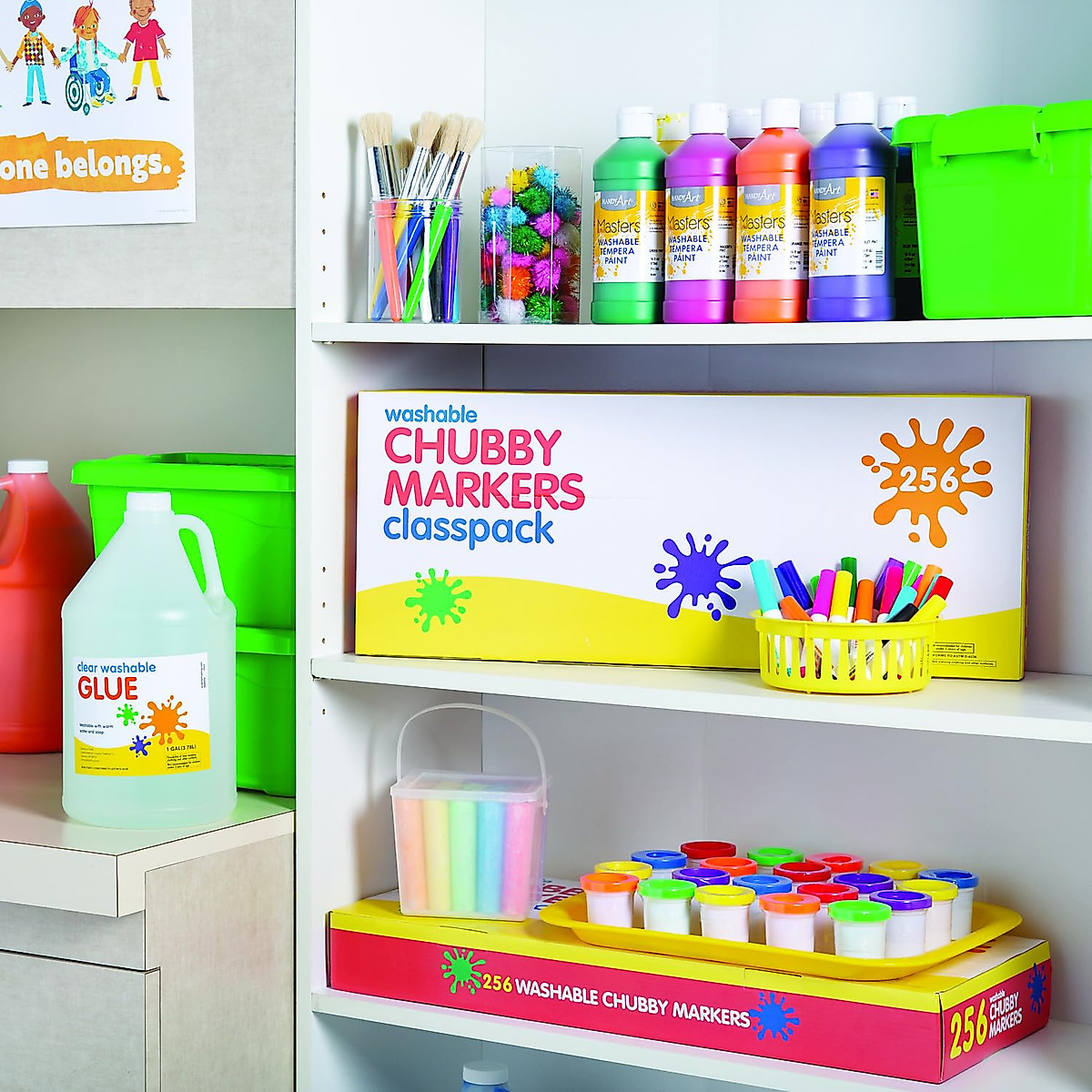 Clear Glue, 1 Gallon, Classroom, Art and Science Supplies, Great for Crafts, Slime and DIY at Home Projects