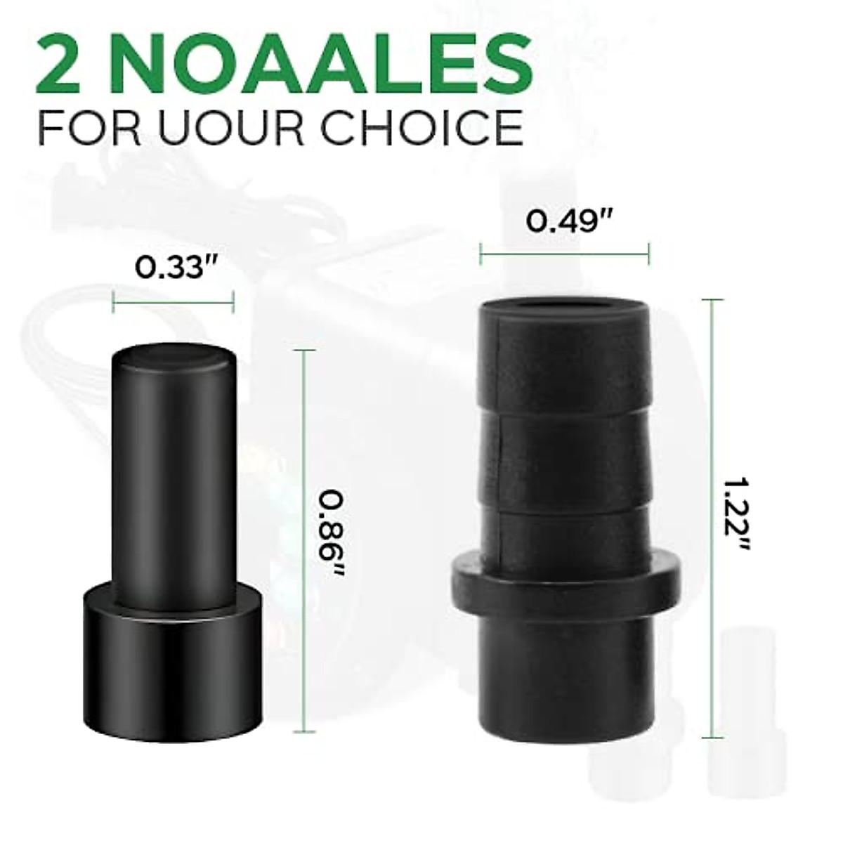 Fountain Pump with Led Lights, 220GPH 15W Submersible Water Fountain with 63" High Lift for Aquarium Fish Tank Pond Hydroponic 5.9ft Power Cord, 2 Nozzles