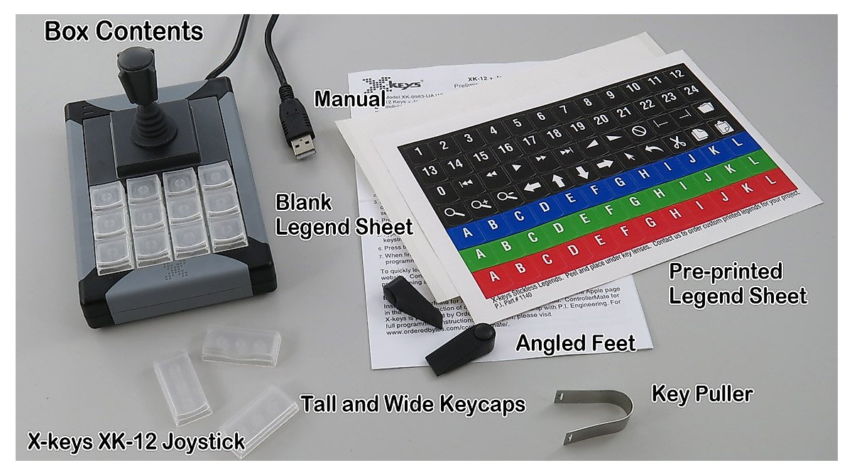 X-keys Three Axis USB Joystick with Programmable Keys | Precision Control