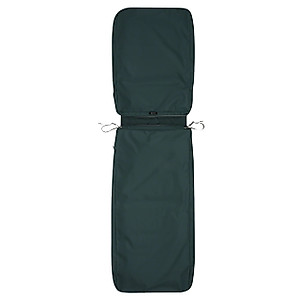 Classic Accessories Ravenna Water-Resistant Patio Chaise Cushion Cover, 80 x 26 x 3 Inch, Mallard Green, Patio Furniture Cushion Covers
