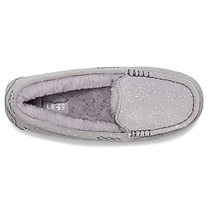 UGG Women's Ansley Metallic Spots Slipper, Pencil Lead, 5