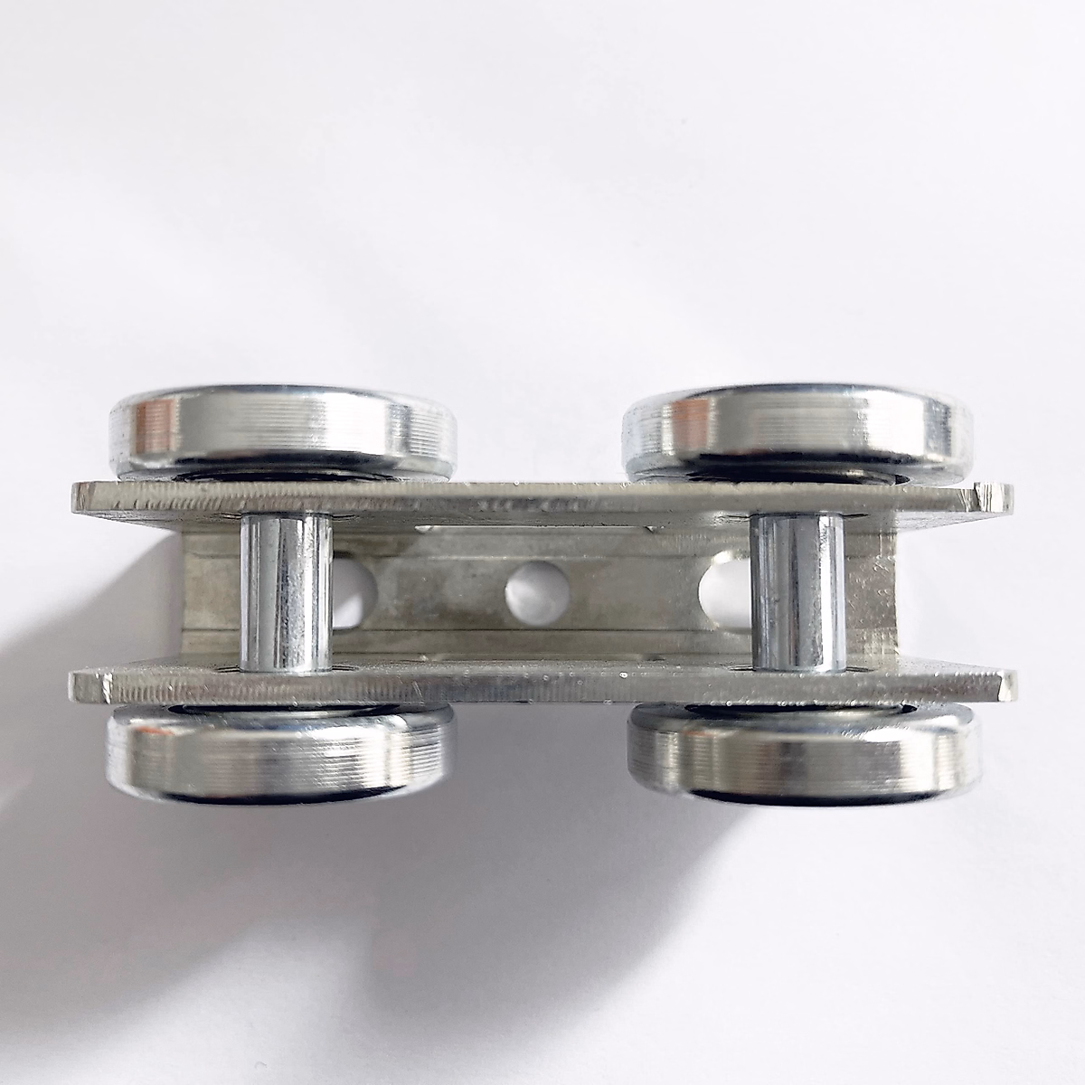 Hi Flame 4 Wheel Light Duty Trolley Assembly Roller Trolley Easy Bolt Installation for use with 1-5/8" Wide and All 1-5/8" or Taller Strut Channel (4)