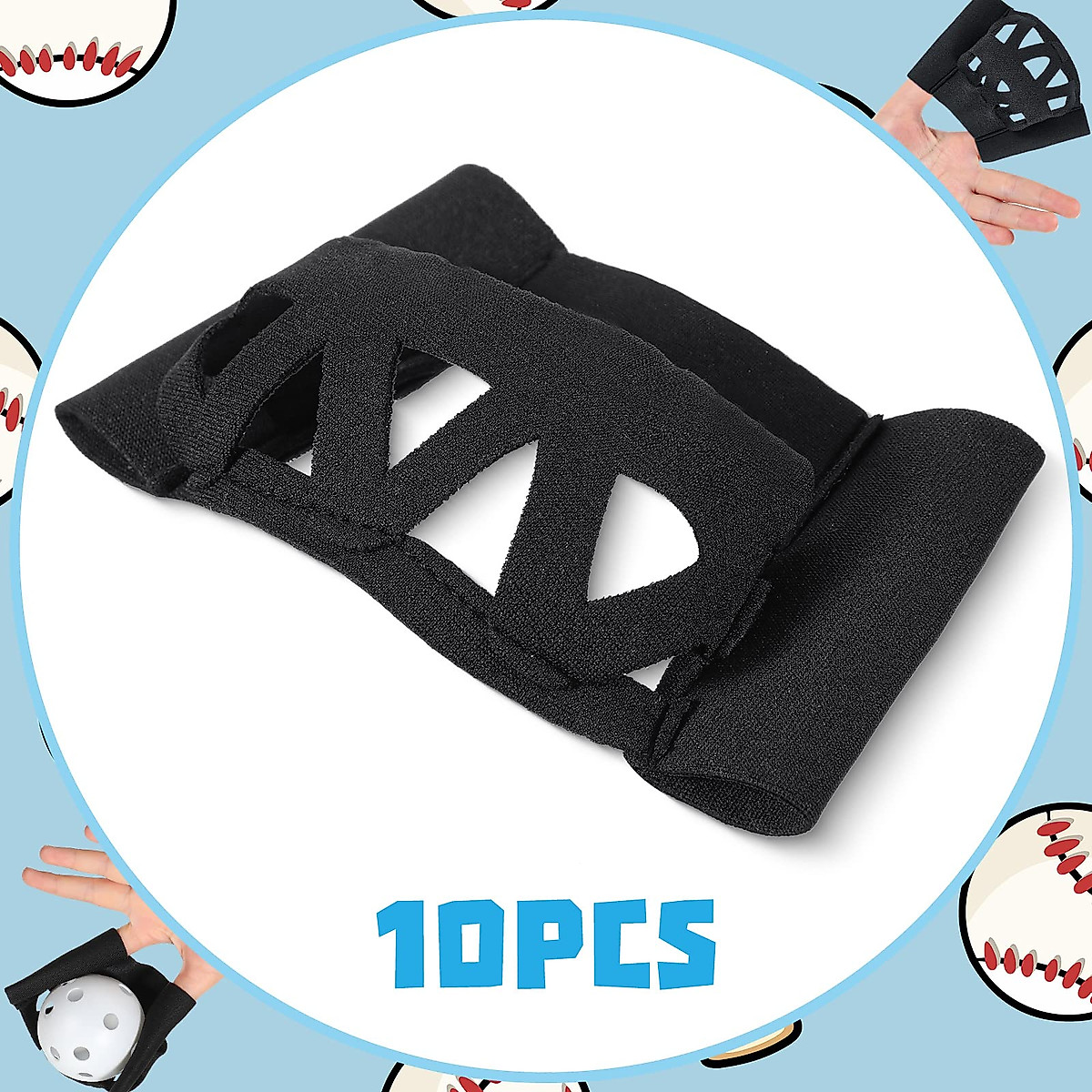 Zhengmy 10 Packs Baseball Training Glove Designed to Catch Golf Sized Practice Balls Catcher Aids Suitable for Field Drills Hand Eye Coordination Teaching Proper Placement