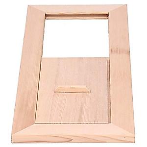 Zerodis Horticulture Garden Entertainment, Adjustable Grille Ventilation Panel Accessory for Steam Room Sauna Air Vent Wooden for Steam Room